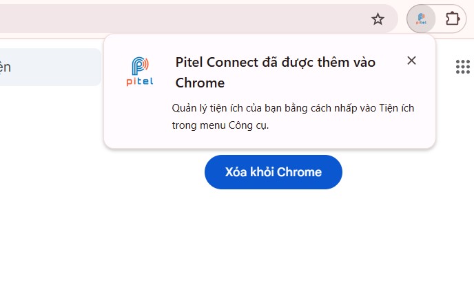 Cài đặt PITEL Connect lên Chrome Extension